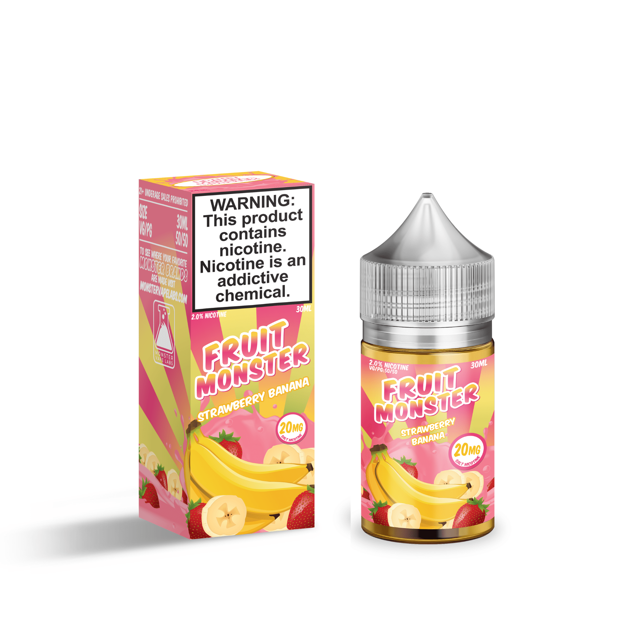Strawberry Banana - Fruit Monster Salts - Giant Vapes - Salt Nicotine