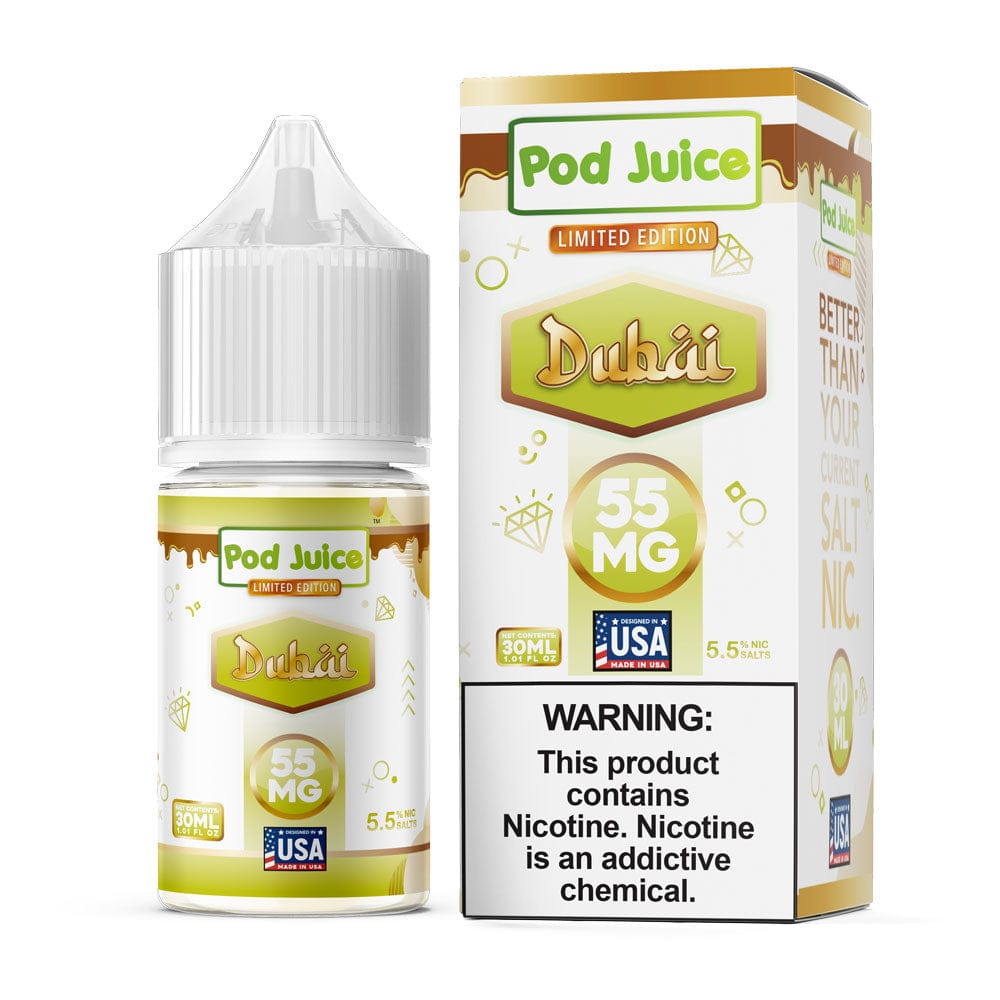 Dubai SALT by Pod Juice – Rich Chocolate Nicotine Salt E-Liquid – Giant ...