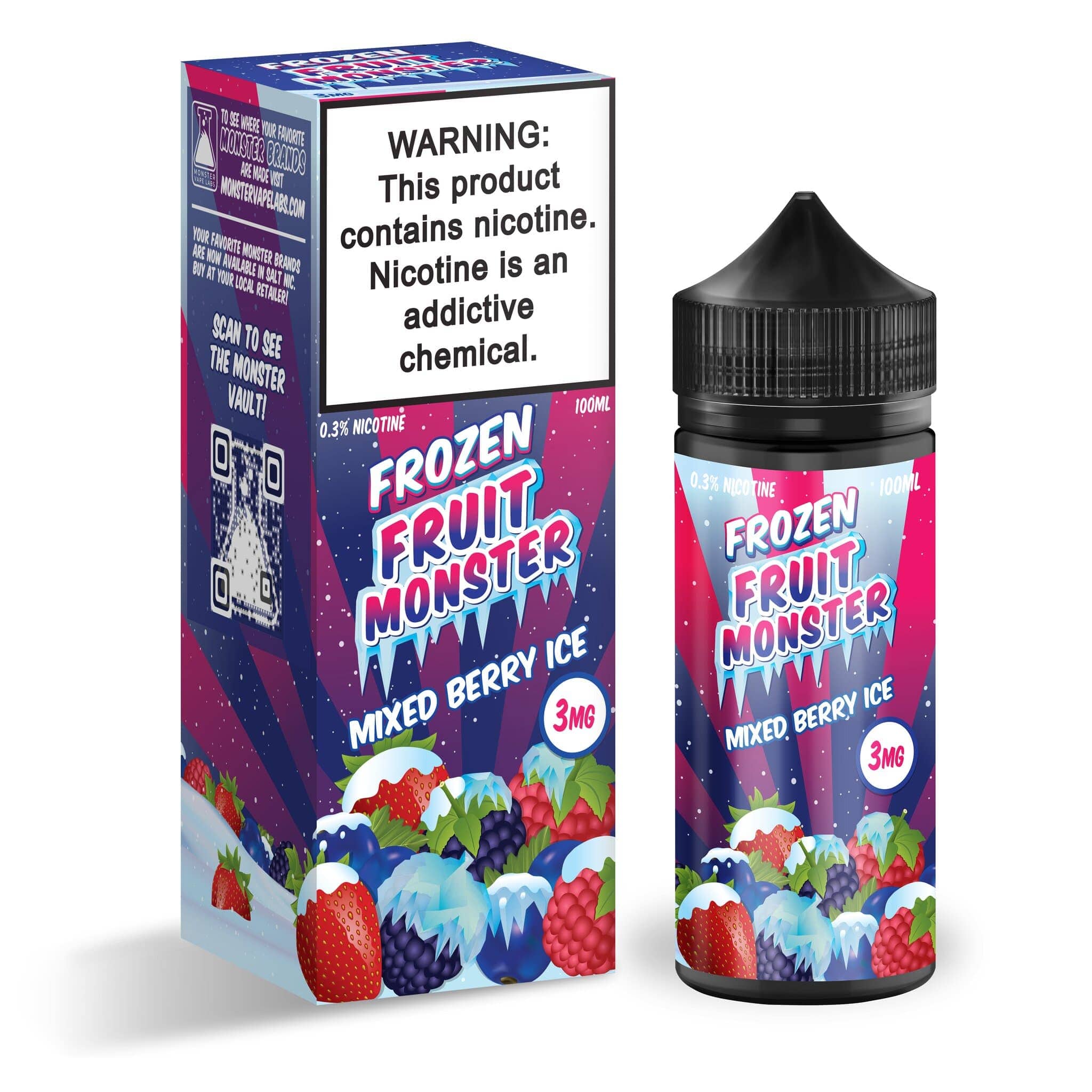 Mixed Berry ICE - Frozen Fruit Monster - Giant Vapes - Vape Juice