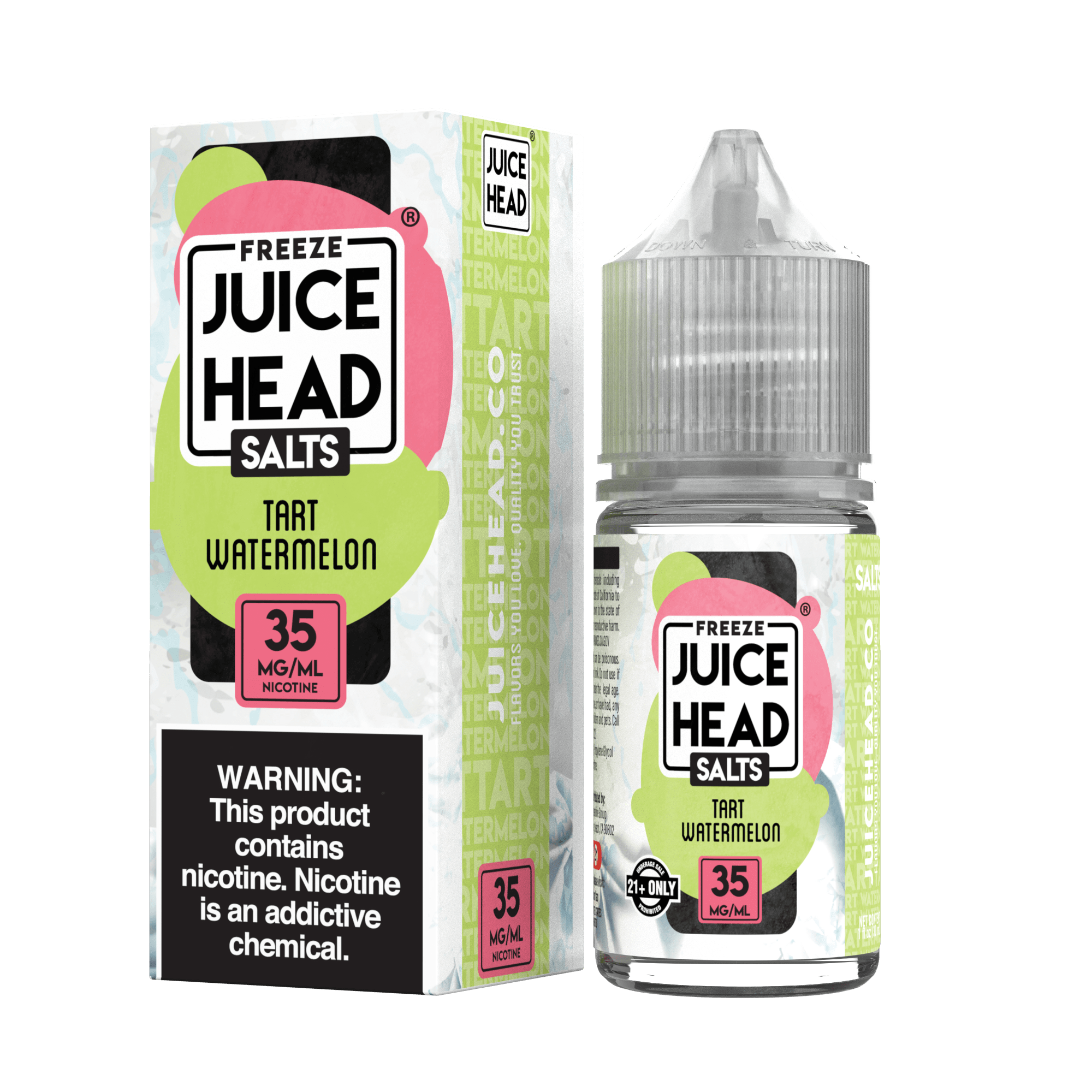 Juice Head - Freeze Tart Watermelon Salts - 30ML -Giant Vapes-Salt Nic